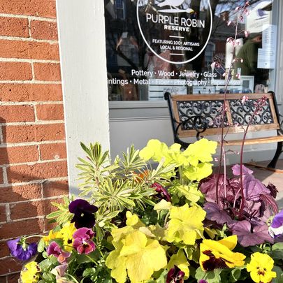 SpringStorefrontFlowersLogoApril2023 – Purple Robin Reserve